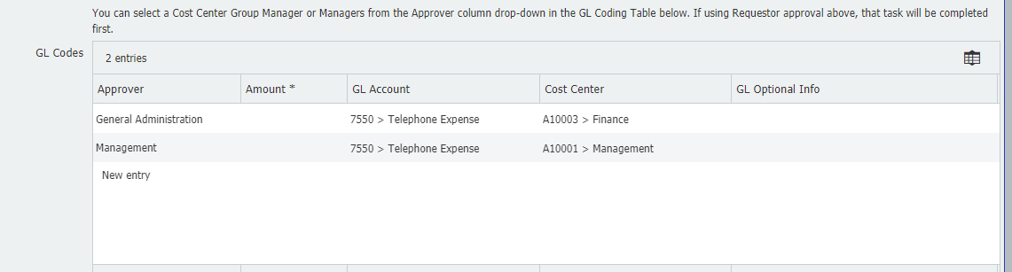 How are invoices GL coded?